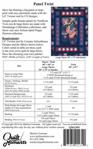Panel Twist – Quilt Moments