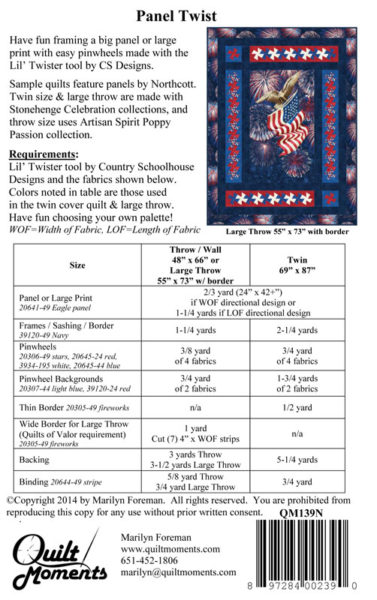 Panel Twist – Quilt Moments