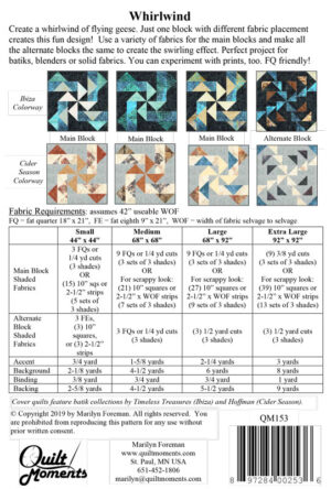 Whirlwind – Quilt Moments